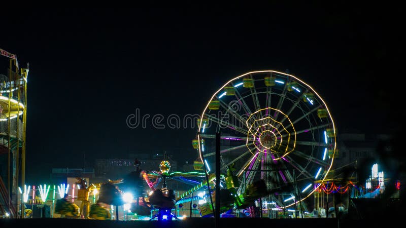 Indian Fun Fair Park or Carnival Park Site Stock Photo - Image of ...