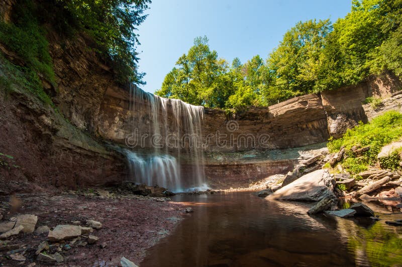 Indian Falls Cascade stock image. Image of indian, exposure - 56397647