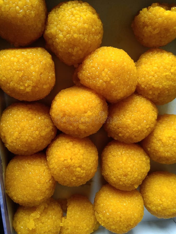 This is the Indian Famous Sweet Called Laddo Stock Photo - Image of ...