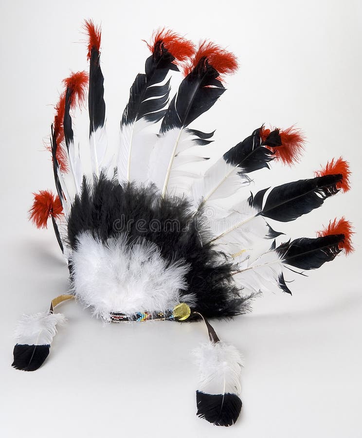 Native American Feather Hat Native American Feather Stock