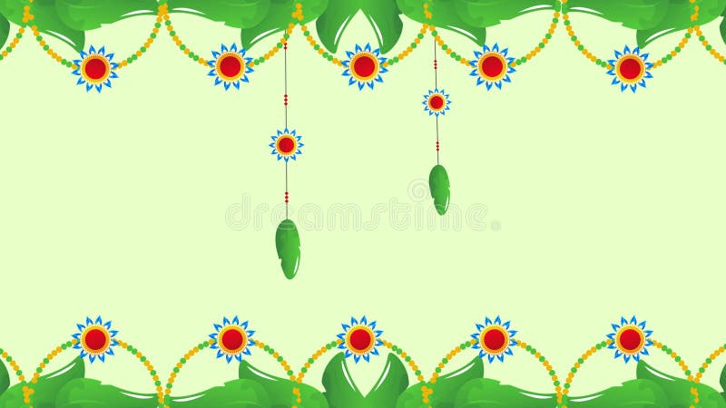 Indian Festiva Ugadi Horizontal Animated Banner Stock Video - Video of ...