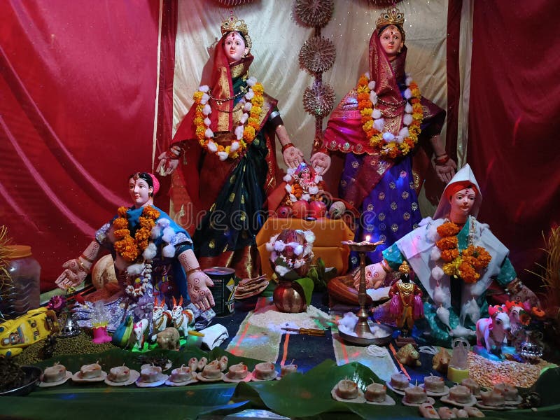 Indian God Mahalaxmi Maa Devi Stock Image - Image of devi, mahalaxmi ...