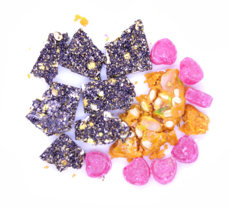 Indian Festival Traditional Sweets with Candy S and Copy Space for Text ...