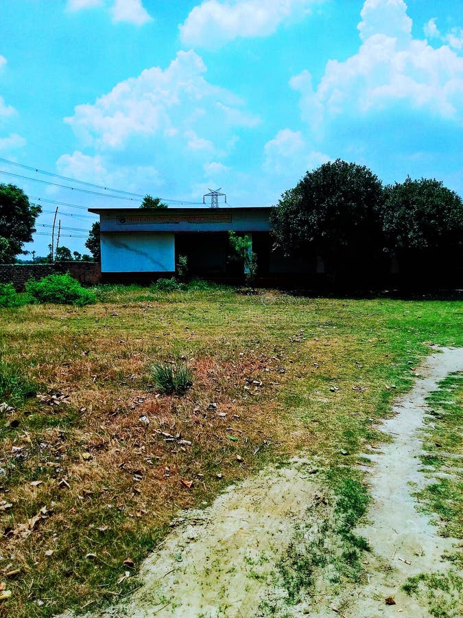 Indian Field House Natural Seen Beautiful Stock Image - Image of ...