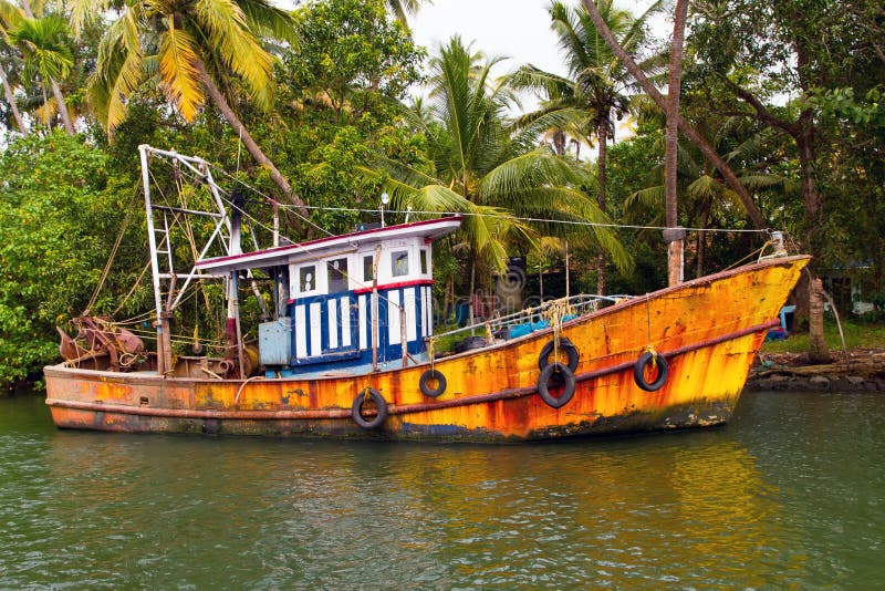 Indian fishing-boat stock photo. Image of southeast, fishing - 37360952