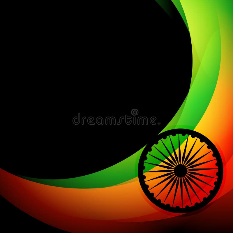 Wave Style Indian Flag Stock Illustrations – 158 Wave Style Indian Flag ...