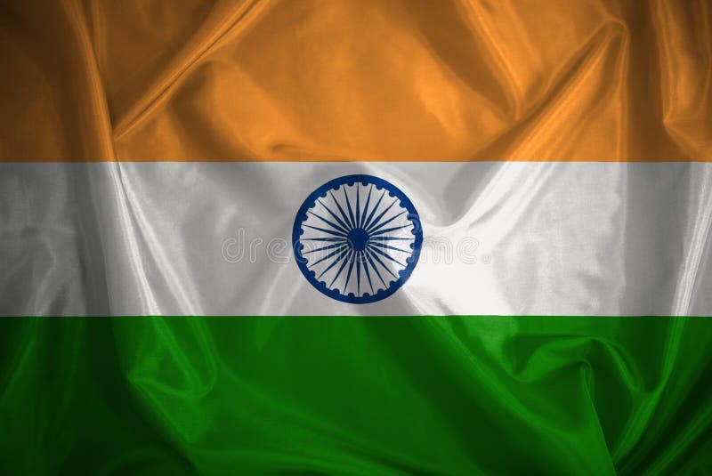 Indian flag on the cloth stock photo. Image of honor - 154542824