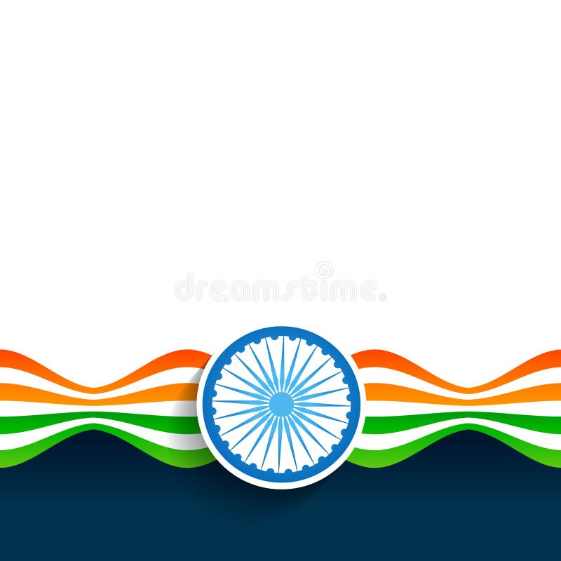 Indian Flag Design Illustration Stock Vector - Illustration of honor ...