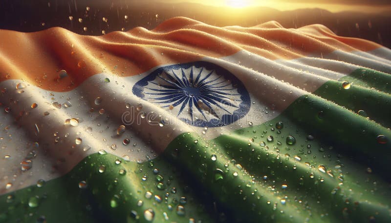 Indian Flag, Realistic Motion Effect, Ai Created Image Stock Photo ...