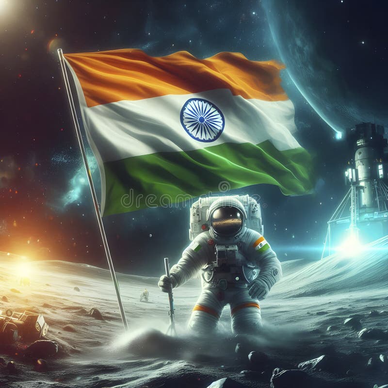 Indian Flag, Realistic Motion Effect, Ai Created Image Stock Photo ...