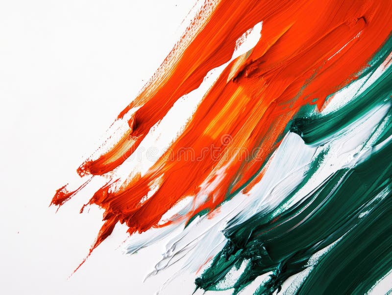 Indian Flag Splatter Painting Stock Image - Image of representation ...