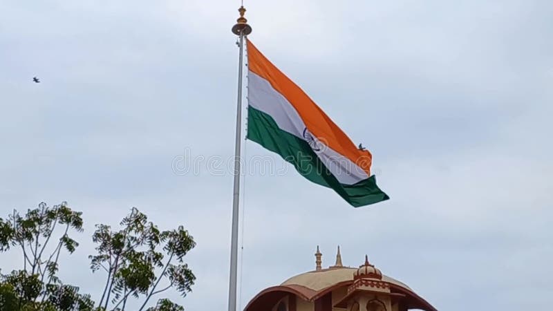 An Indian flag stock footage. Video of video, waving - 288789890