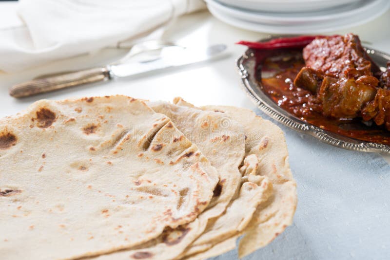 Indian flat-bread stock image. Image of flatbread, shot - 60752899