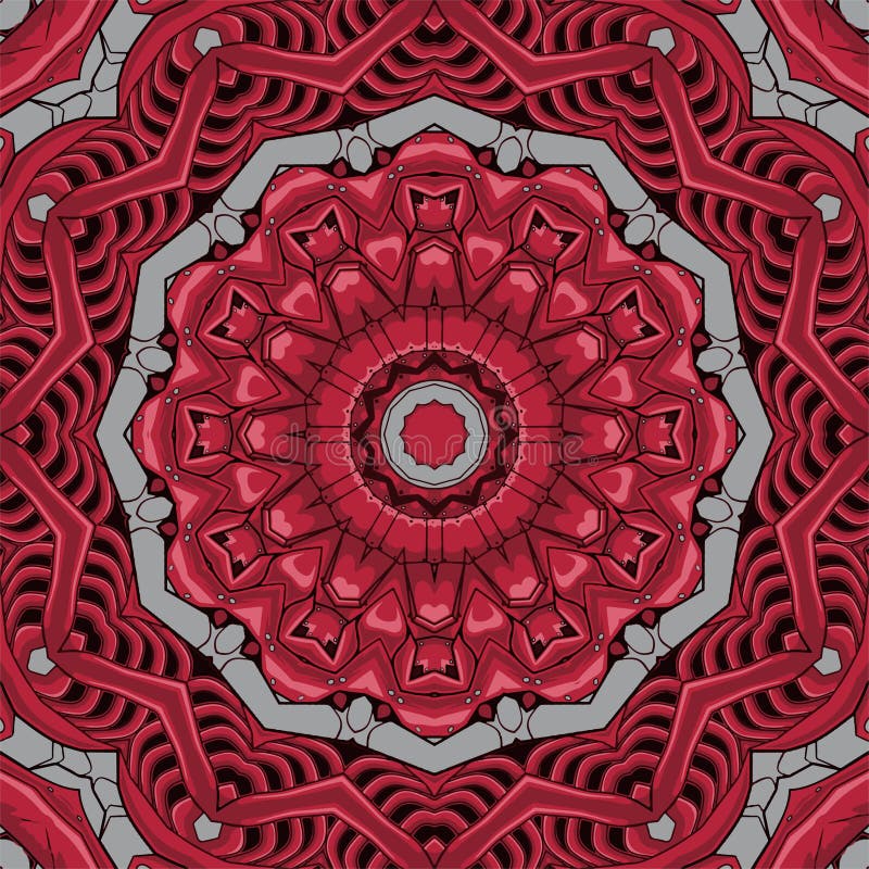 Indian Floral Paisley Medallion Pattern Illustration Stock Vector ...