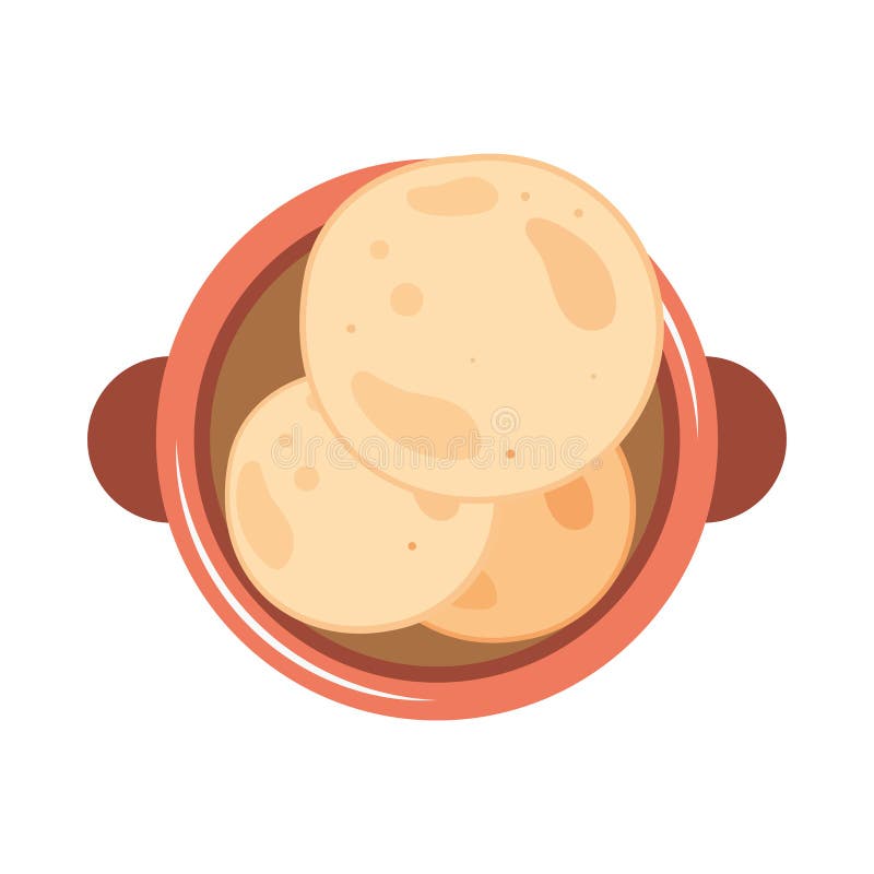 Indian food bread stock vector. Illustration of meal - 289623148