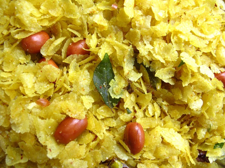 Indian Food-Chiwda stock image. Image of chiwda, curryleaves - 16746771
