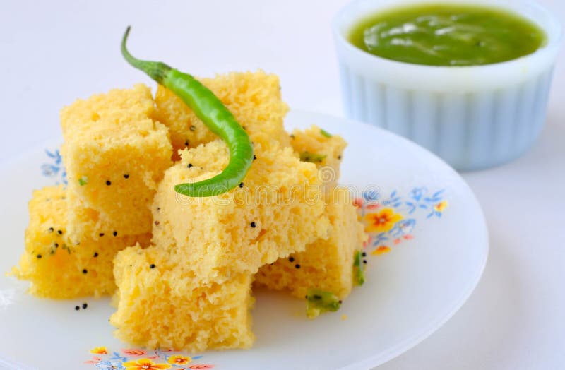 Indian Food Dhokla stock image. Image of cuisine, gourmet - 27877895