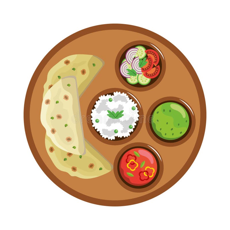 Indian food fresh icon stock vector. Illustration of design - 290865955