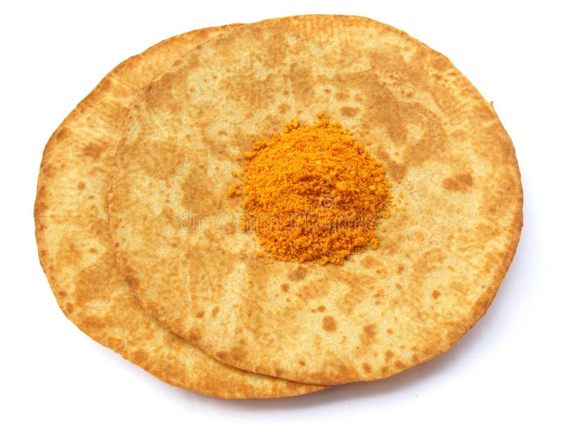 Indian Food-Khakra and Chutney Stock Photo - Image of eatables, roasted ...