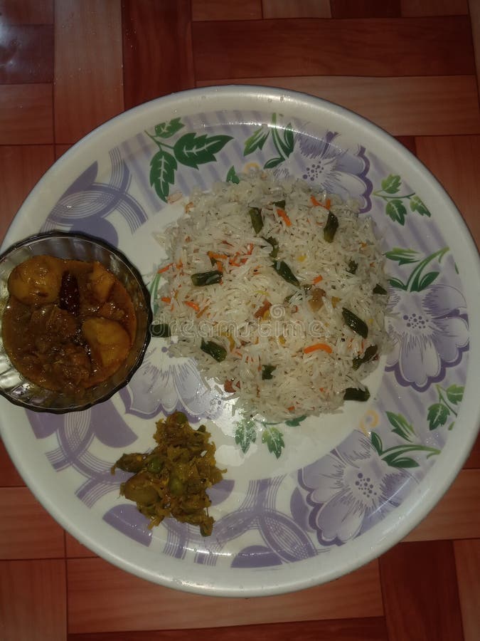 Rice with chiken stock photo. Image of fried, cuisine - 37097776