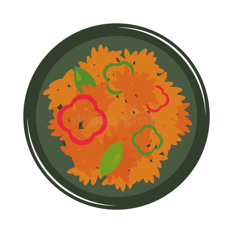 Indian food rice stock vector. Illustration of masala - 289623657