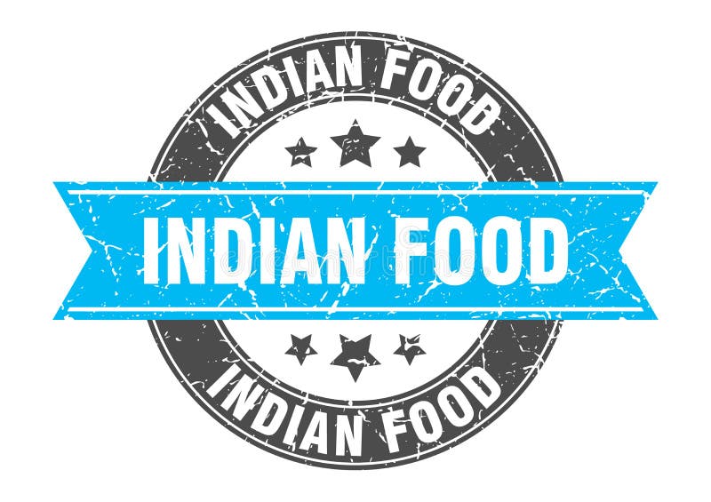 Indian Food Banner Template. Indian Food Ribbon Label Stock Vector ...