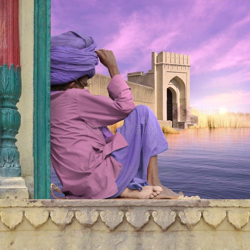 Indian fort. stock photo. Image of holy, devotion, architecture - 61955224