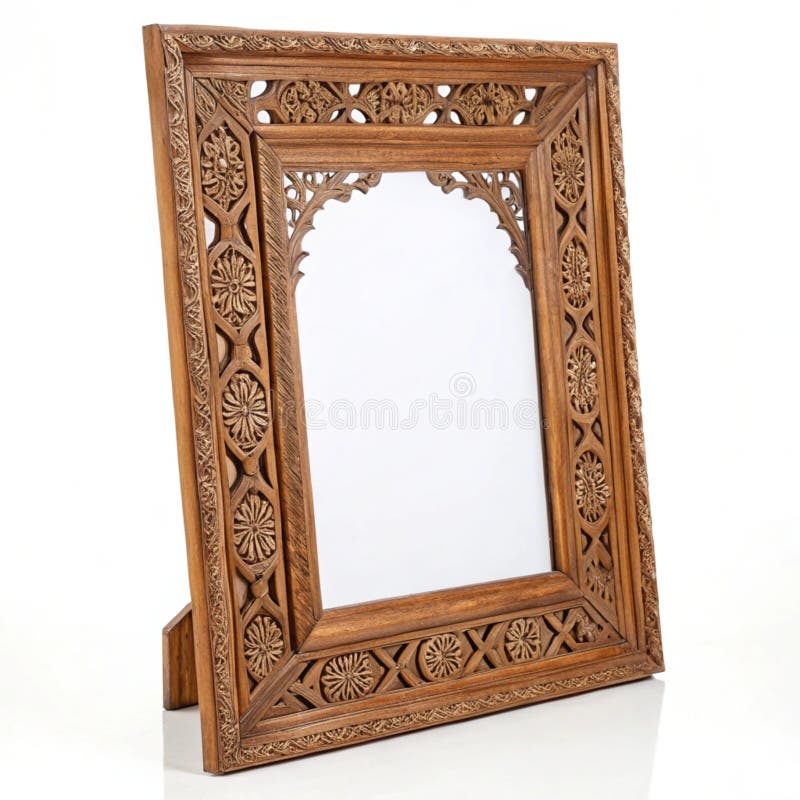 Indian Frame on White Background Stock Illustration - Illustration of ...