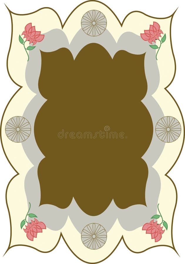 Indian frame stock vector. Illustration of paper, orientak - 41501660