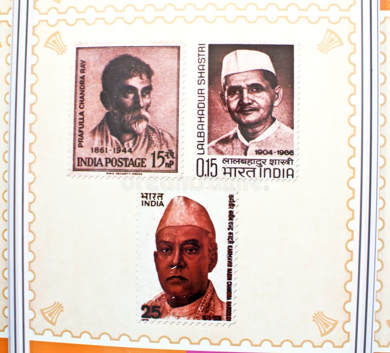 Indian Freedom Fighters Commemorated in Stamps. Editorial Stock Image ...