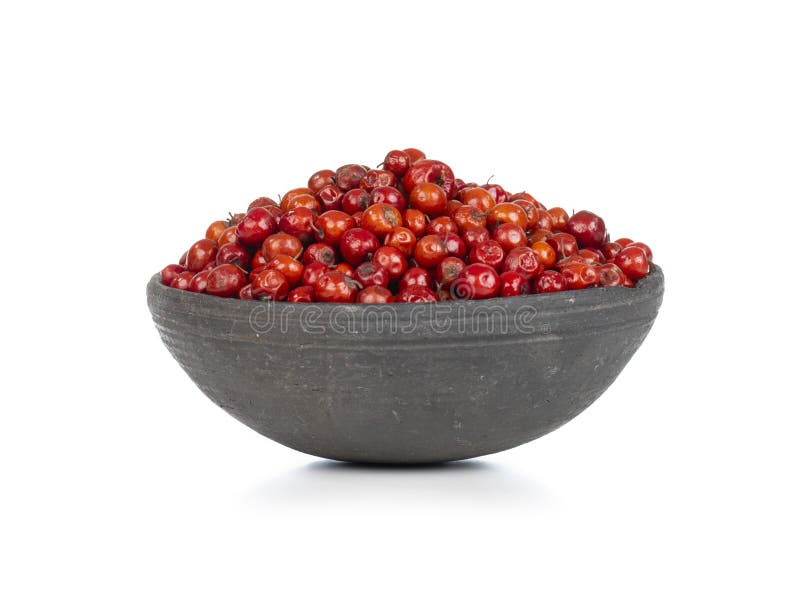 Indian Fruit Red Berry on White Background Stock Photo - Image of ...