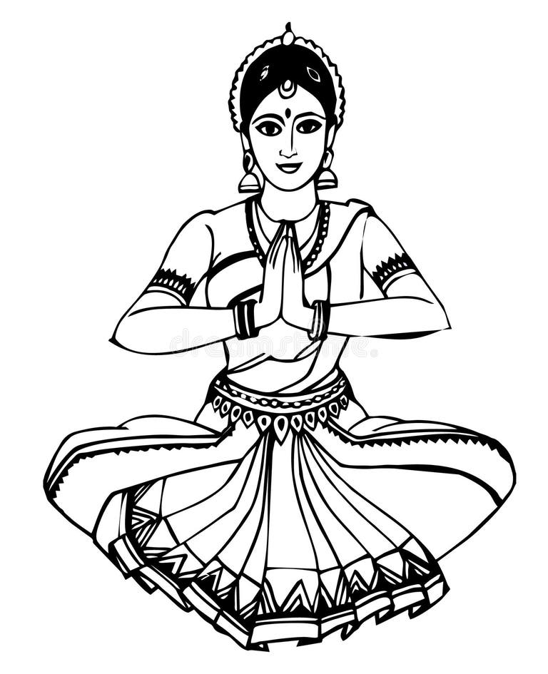 Bharatanatyam Stock Illustrations – 412 Bharatanatyam Stock ...