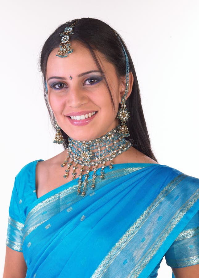 Indian Girl with Nice Jewelery Stock Image - Image of portrait ...