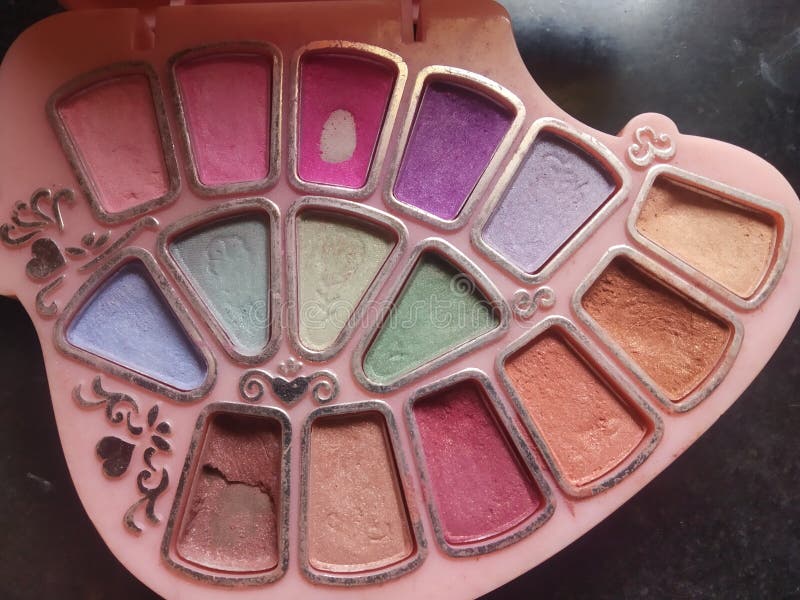 Indian Girls Makeup Box with Various Color Stock Image - Image of glass ...