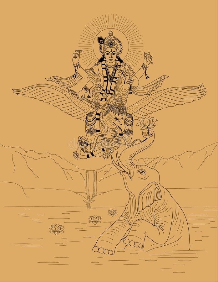 Indian god stock vector. Illustration of horns, religion - 29538342