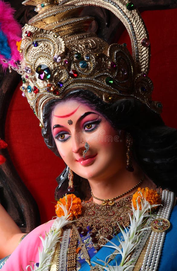 Indian goddess durga stock image. Image of india, sculpture - 26852973