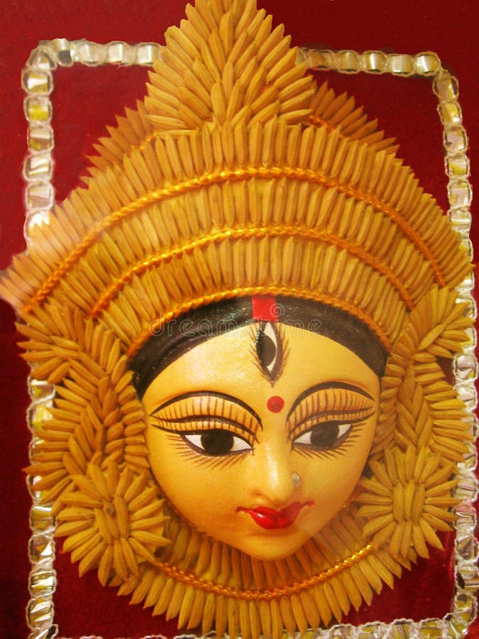 Indian Goddess Face stock photo. Image of india, indian - 6100100