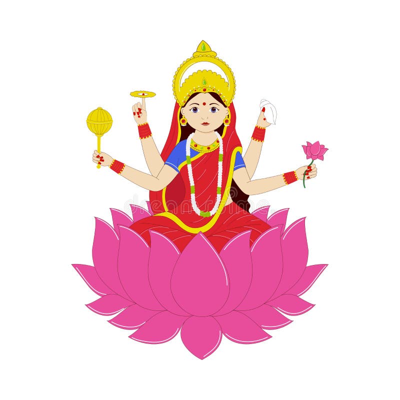 Maa Siddhidatri Stock Illustrations – 19 Maa Siddhidatri Stock ...