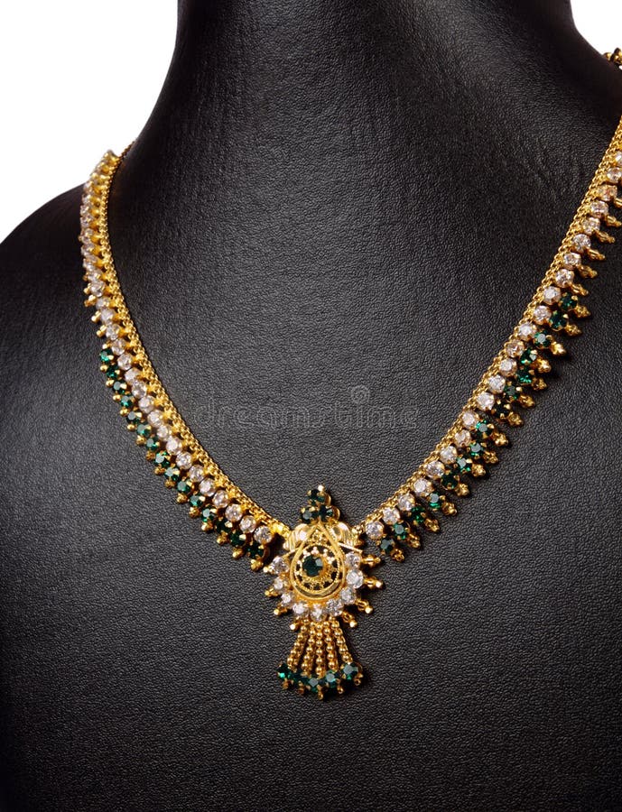 Indian Gold Necklace stock photo. Image of glamor, elegant - 20573134