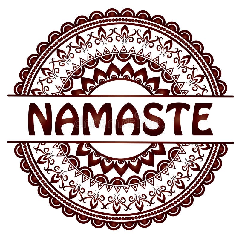 Indian Greeting Banner Namaste Stock Vector - Illustration of feminine ...