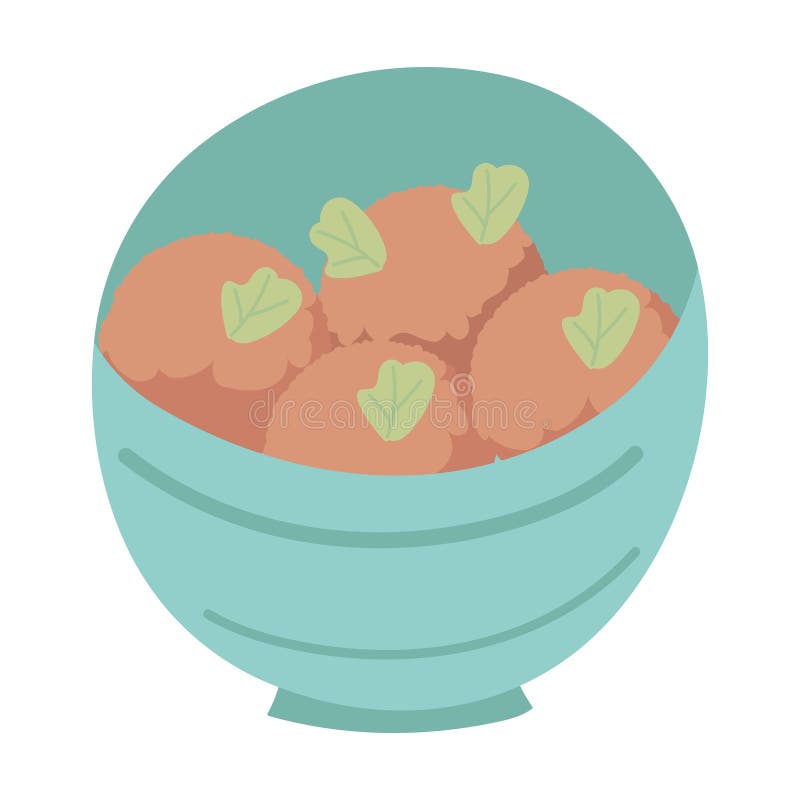 Gulab Jamun. Indian Traditional Food. Vector Color Realistic ...