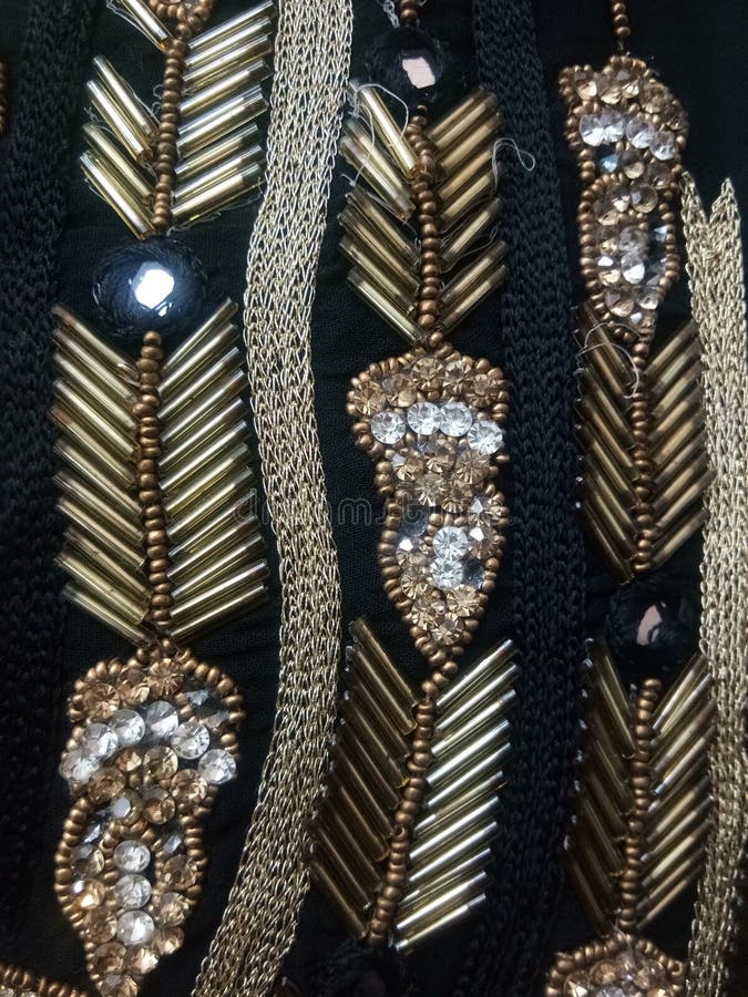 Indian Hand Embroidery Dabka Work Stock Photo - Image of indian, aari ...