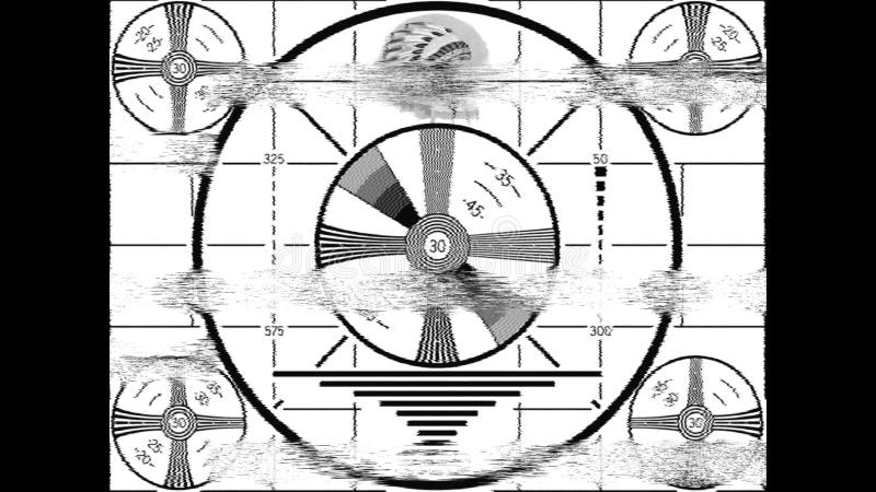 Indian-head Test Pattern. SMPTE. Glitch and VHS Effects during Test ...