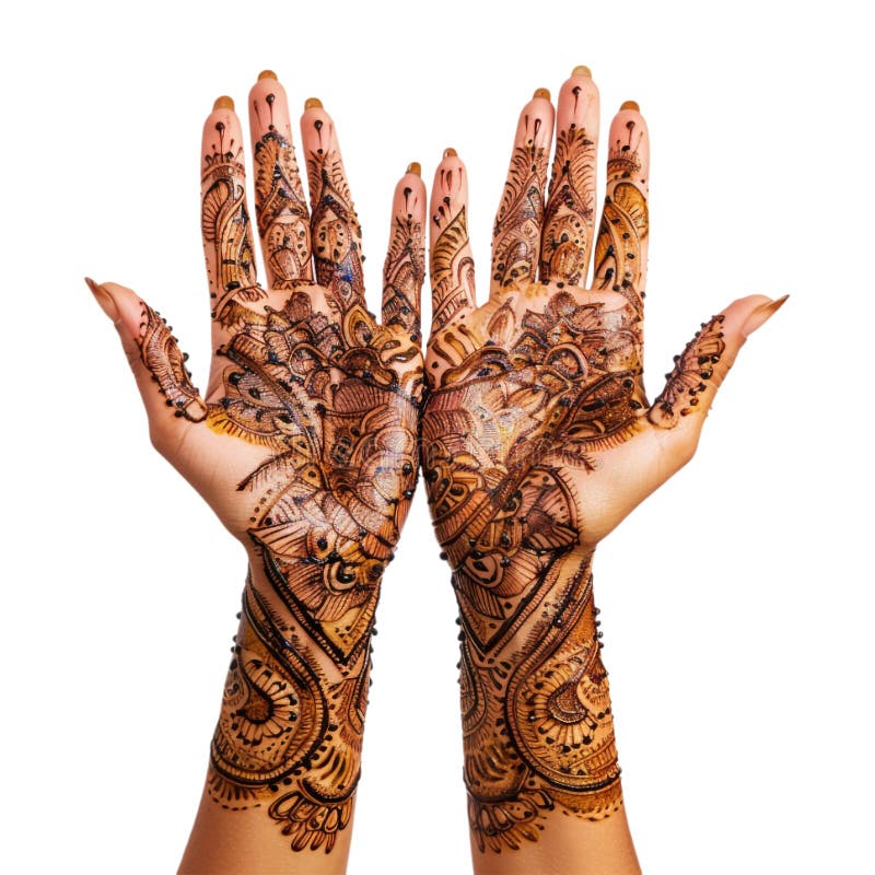 Indian Henna on Hand on Transparent Background - Ai Generated Stock ...