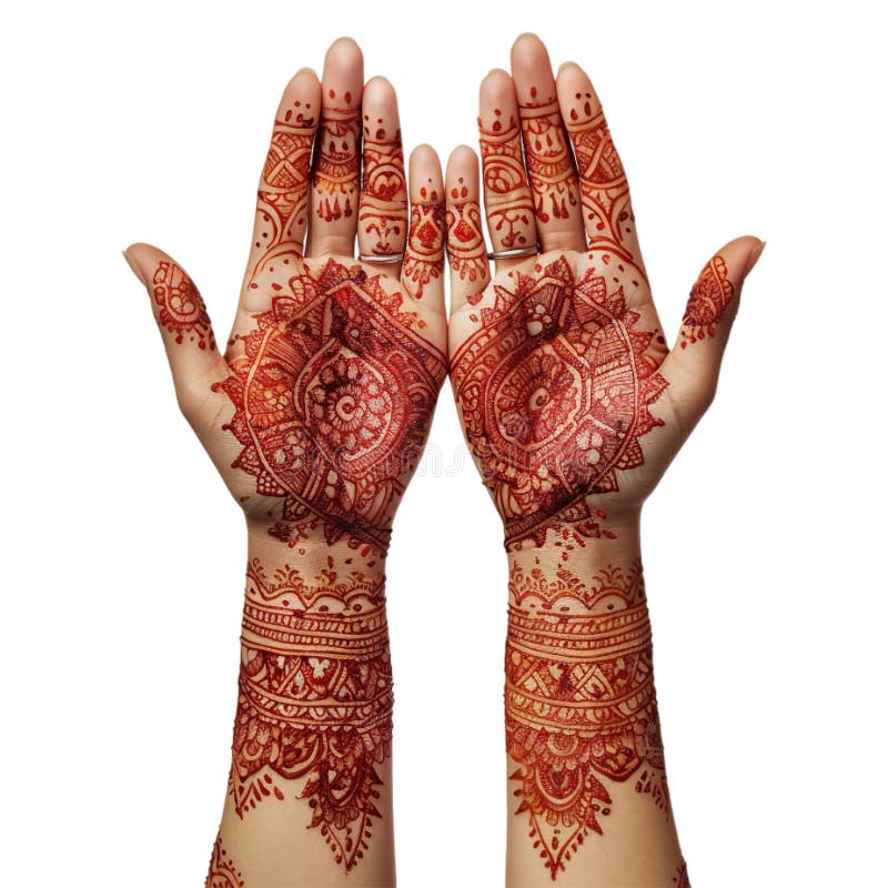 Indian Henna on Hand on Transparent Background - Ai Generated Stock ...