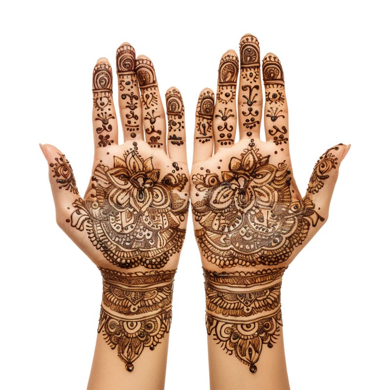 Indian Henna on Hand on Transparent Background - Ai Generated Stock ...