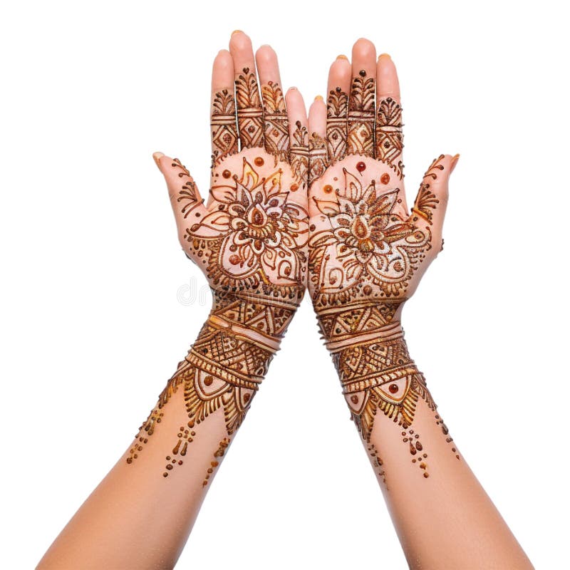 Indian Henna on Hand on Transparent Background - Ai Generated Stock ...