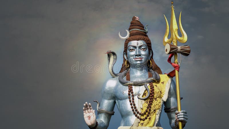 Indian Hindu God Lord Shiva Colorful Image Stock Image - Image of india ...