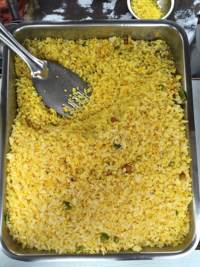 Indian hot food poha stock photo. Image of meal, cuisine - 79771462