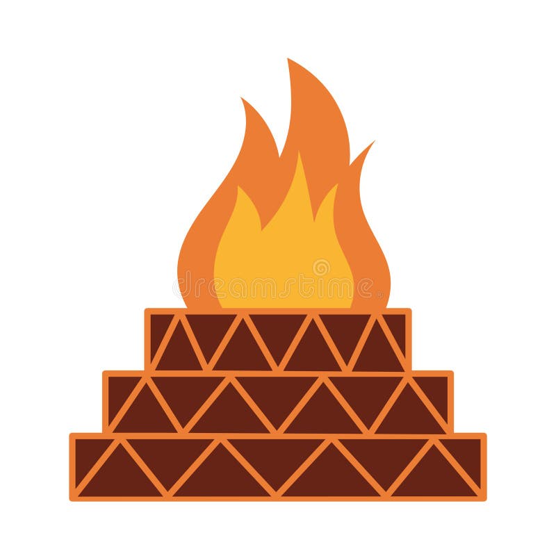 Indian Housewarming Fire stock vector. Illustration of hindu - 370005231